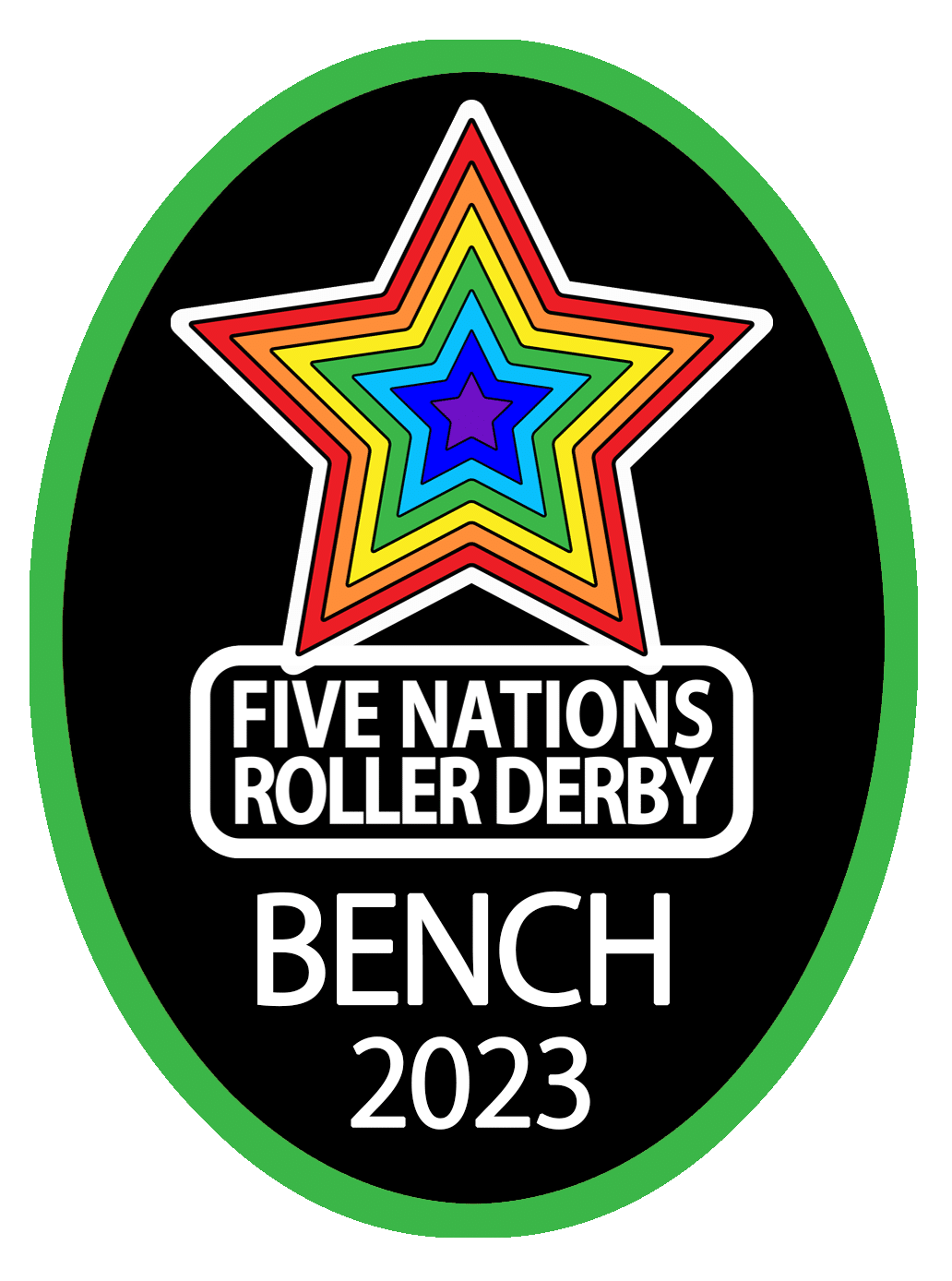 2023 Bench Patch – Five Nations Roller Derby