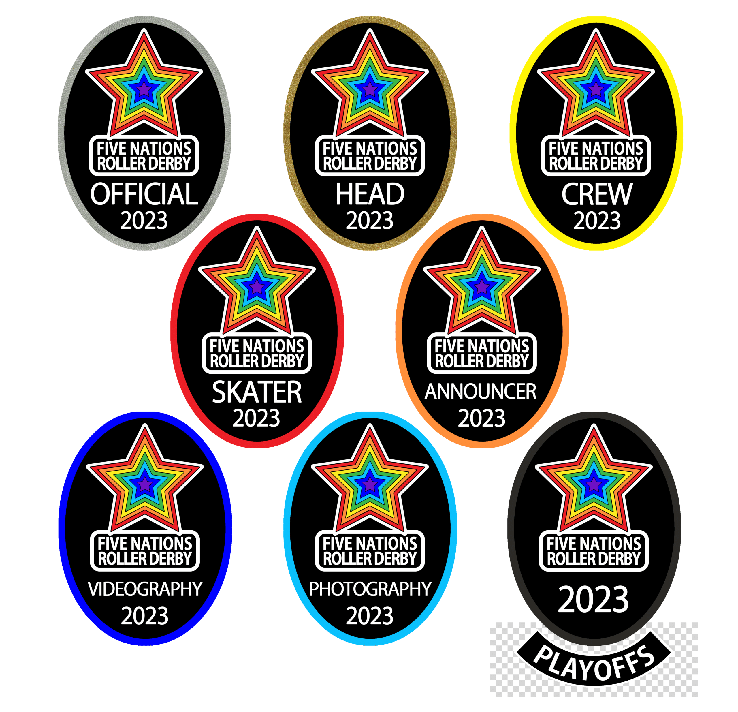 2023 Crew Patch – Five Nations Roller Derby