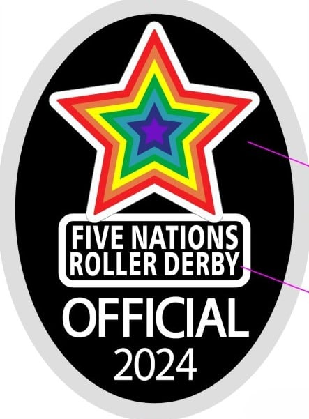 2024 Official Patch – Five Nations Roller Derby