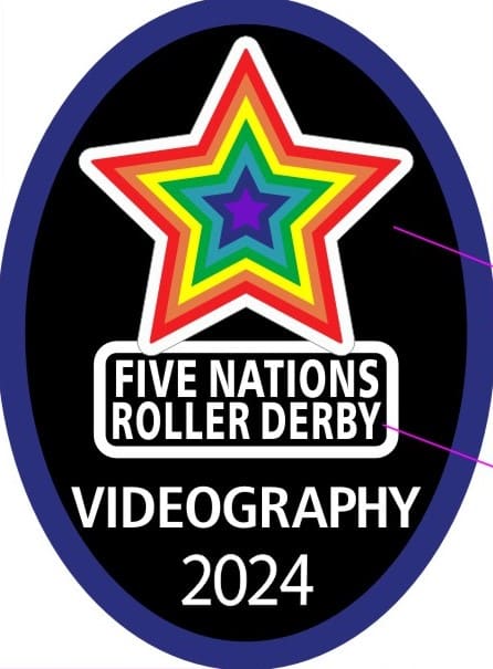 2024 Videography Patch – Five Nations Roller Derby