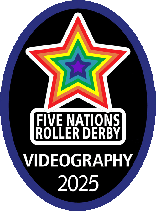 2025 Videography Patch – Five Nations Roller Derby